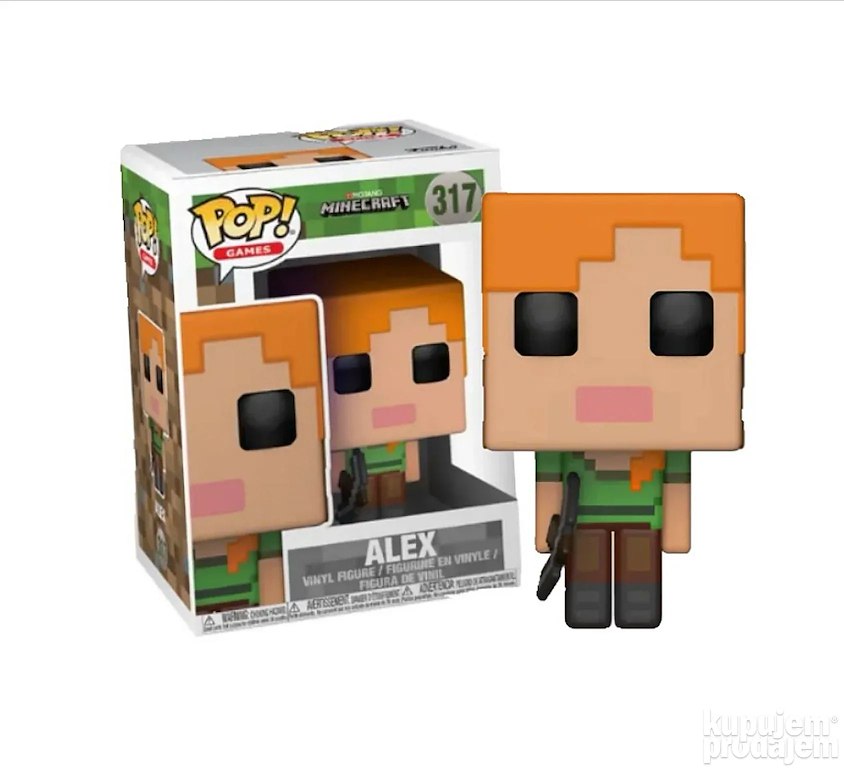 Funko pop figure Minecraft Alex