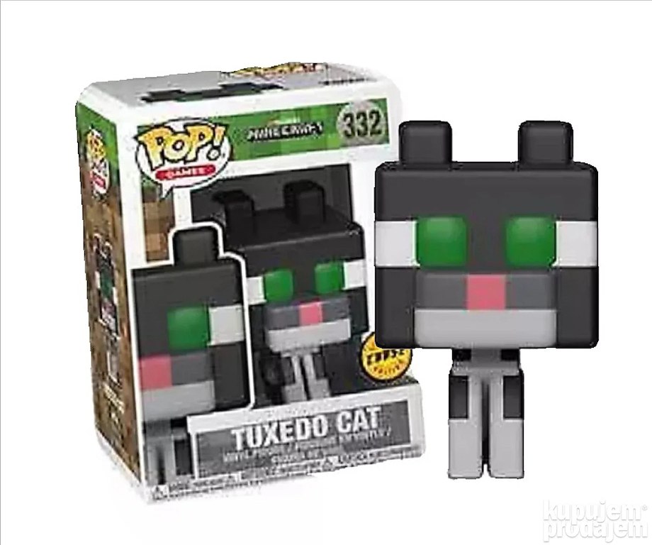 Funko pop figure Minecraft Tuxedo cat