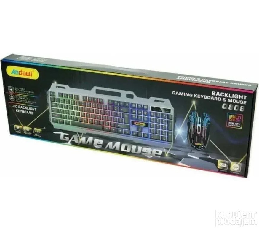 Gejmerske tastatura sa osvetljenjem Q808
