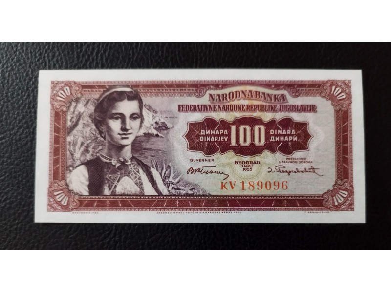 100 Dinara 1965
