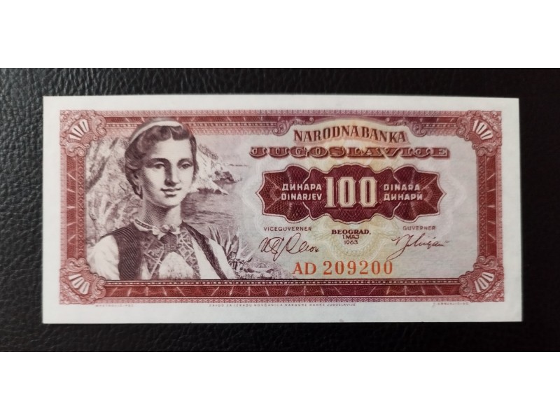 100 Dinara 1963