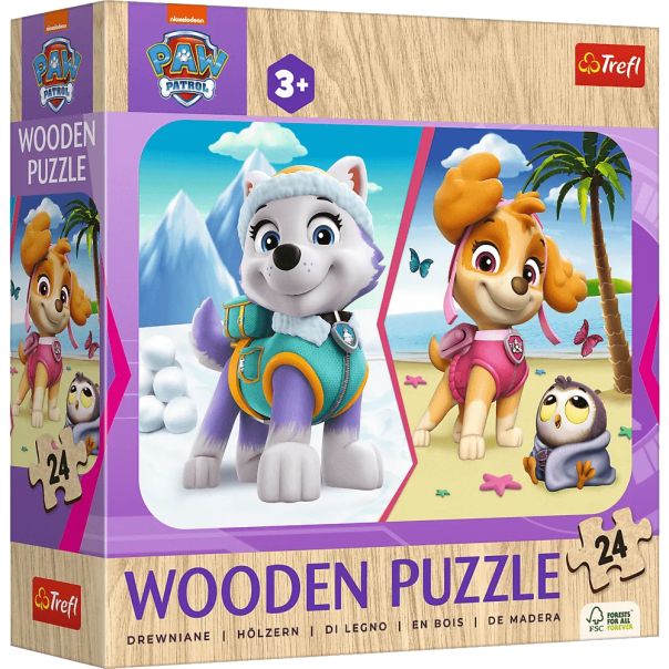 TREFL Drvene puzzle Paw Patrol 20266 - 24 dela