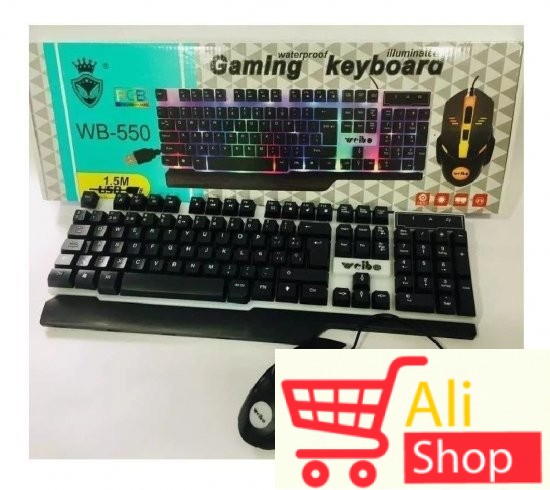 Tastatura i mis gejmerski sa led svetlom WB-550