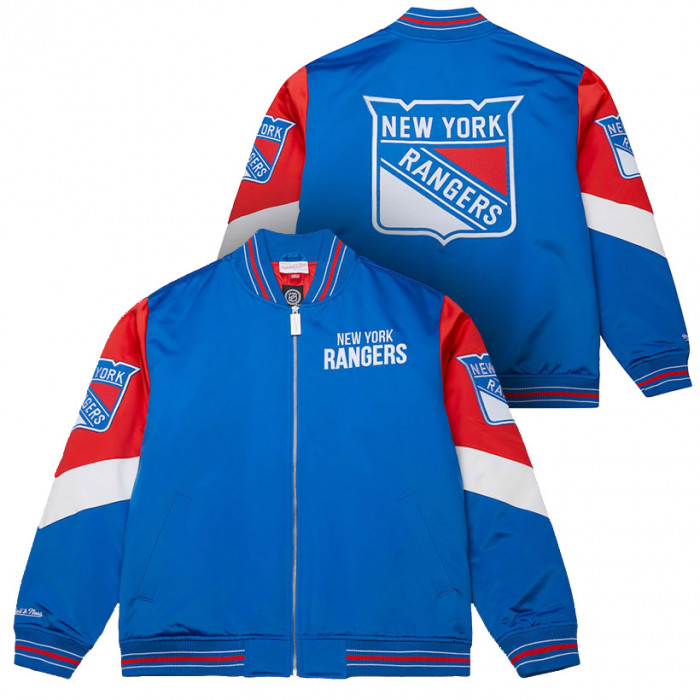 New York Rangers Mitchell and Ness Throw It Back Vintage Heavyweight Satin jakna