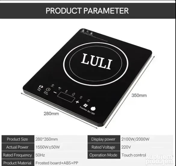 Indukcioni rešo – LULI – Grejna ploča