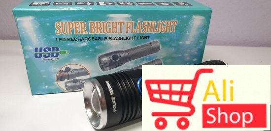 Baterijska Usb Lampa Police T6 100000w Zoom