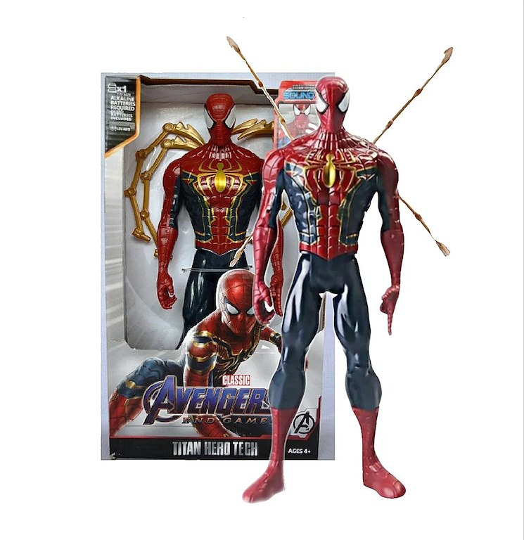 Iron spider 30cm pokretna muzička igračka Union legend