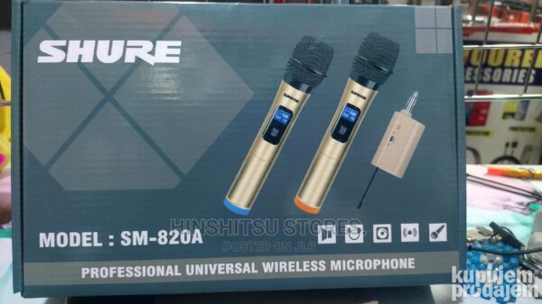 Bežični Mikrofoni SHURE SM-820A Dual – Bežični Mikrofoni SHURE SM-820A Dual