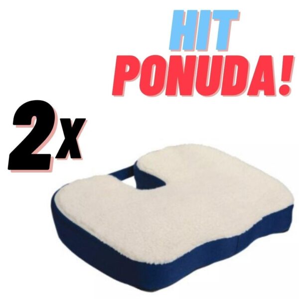 HIT PONUDA! 2x Jastuk Od MEMORIJSKE Pene Za Udobno SEDENJE – HIT PONUDA! 2x Jastuk Od MEMORIJSKE Pene Za Udobno SEDENJE