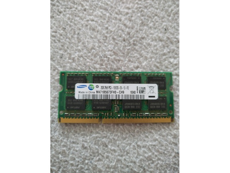 Ddr3 2gb 10600s 1333mhz za laptop