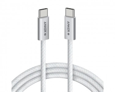 ANKER Zolo USB tip-C kabl M/M 1m, za Apple, super brzo punjenje 240W/480Mbps, pleteni, beli