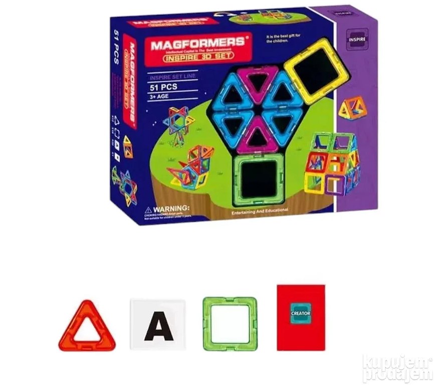 Magformers magicne kockice od 51delova