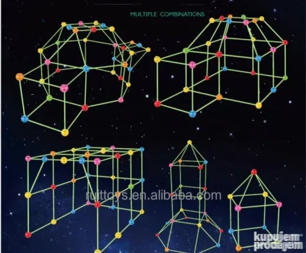 Magični 3D štapići koji sijaju- Napravi svoju tvrdjavu