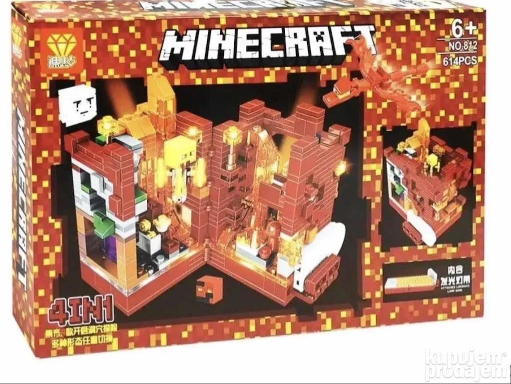 Majnkraft kockice – Minecraft kockice sa 614 delova