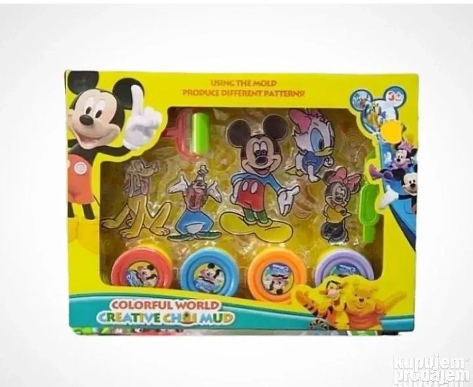 Mickey Mouse i društvo igračke kalupi + plastelin