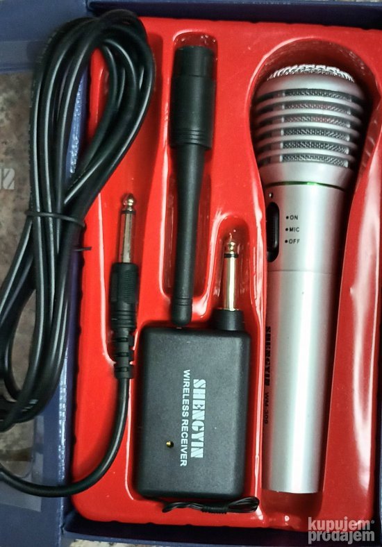 Mikrofon 2u1 sa kablom i bezicni wireless karaoke PROFI