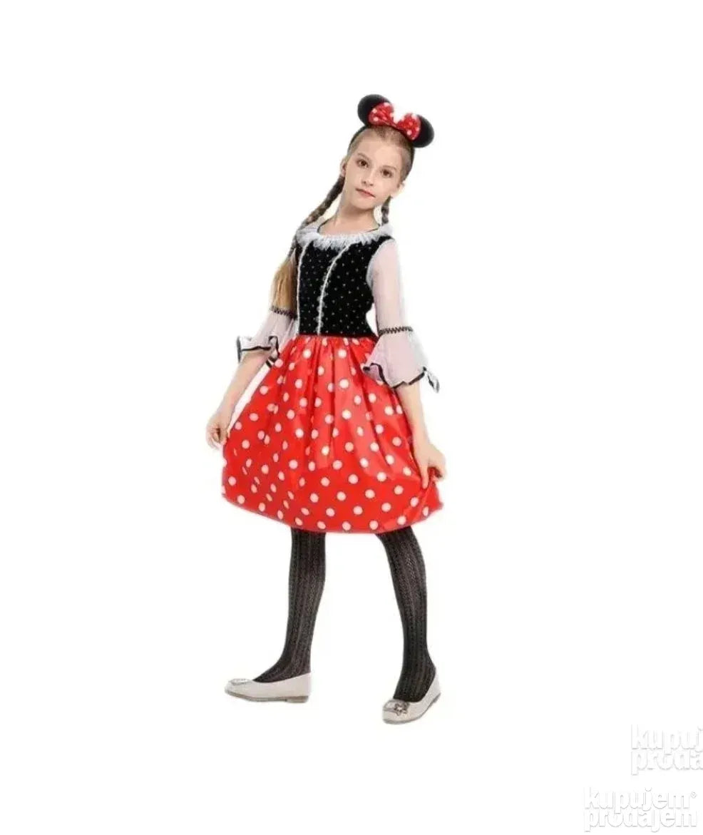 Minnie mouse Kostim model 4 Xl:140cm