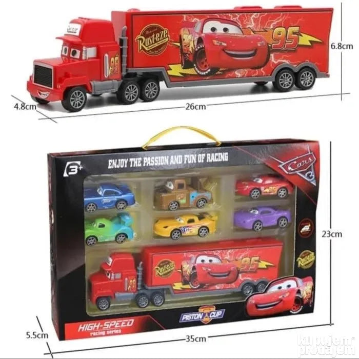 Munja McQueen Cars Set Kamion