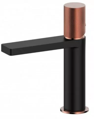 Baterija za lavabo Copen Nook Grip mat crna/rose gold