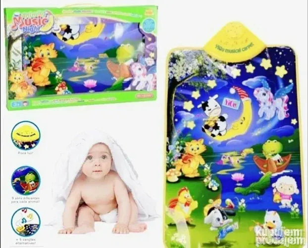 Muzička podloga za bebe Tepih za bebe Muzička igračka