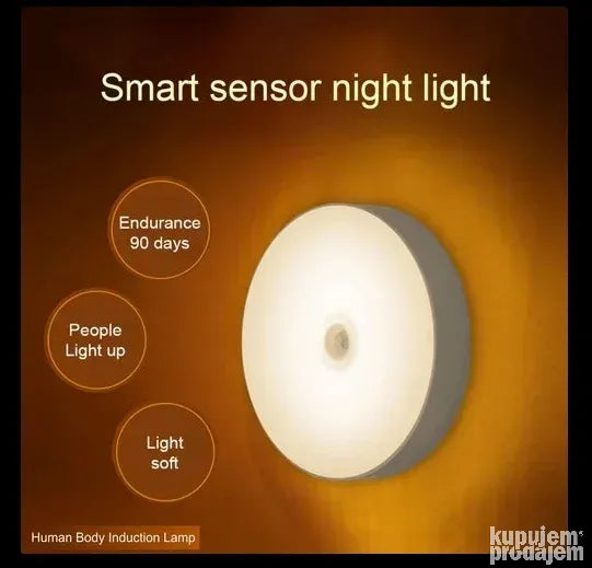 Noćno LED svetlo sa senzorom pokreta