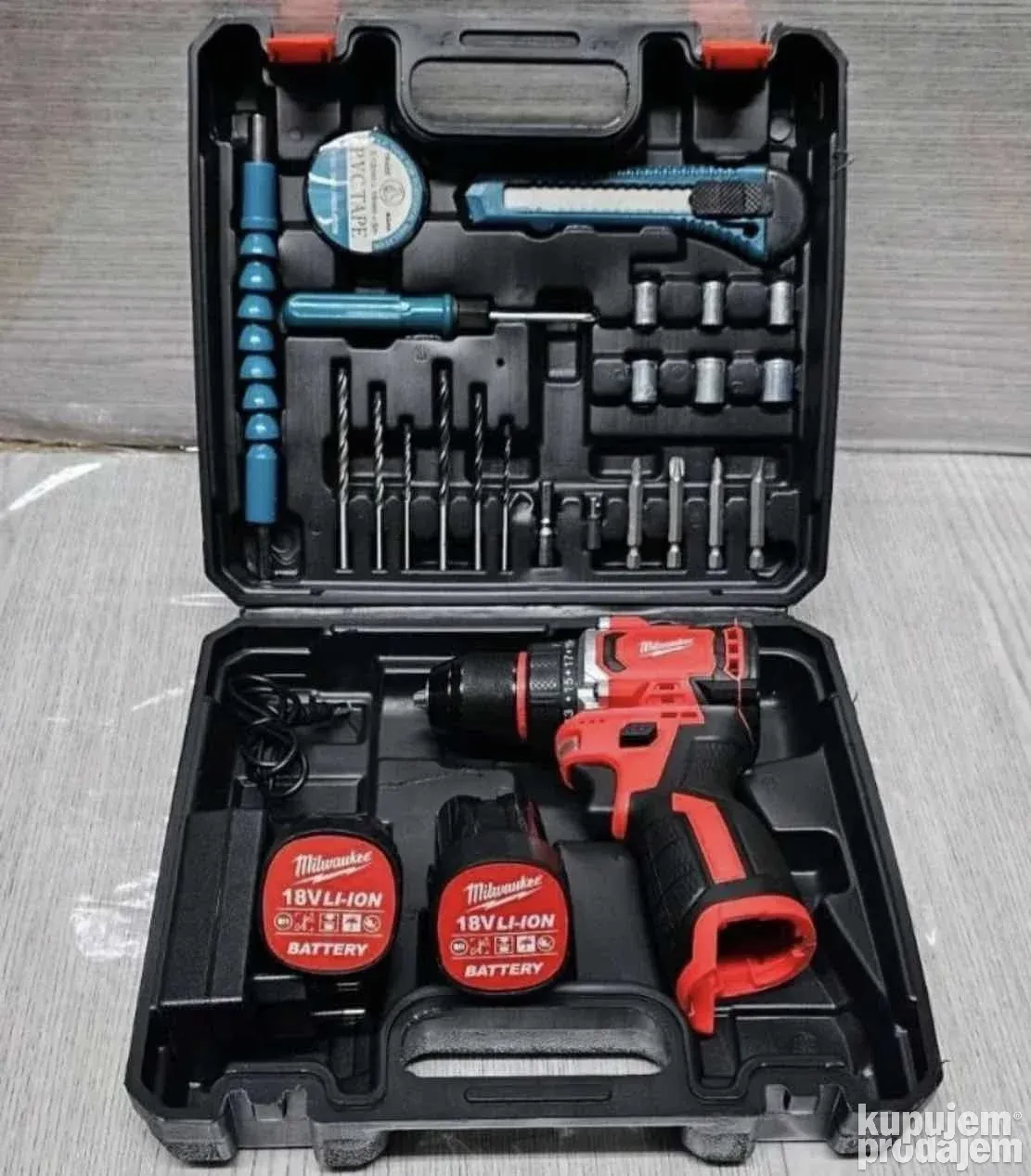 NOVO! aku šrafilica bušilica set milwaukee 18v
