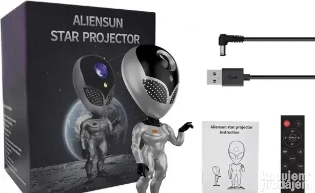 NOVO! Alien projector lampa zvezdano nebo vanzemaljac projektor