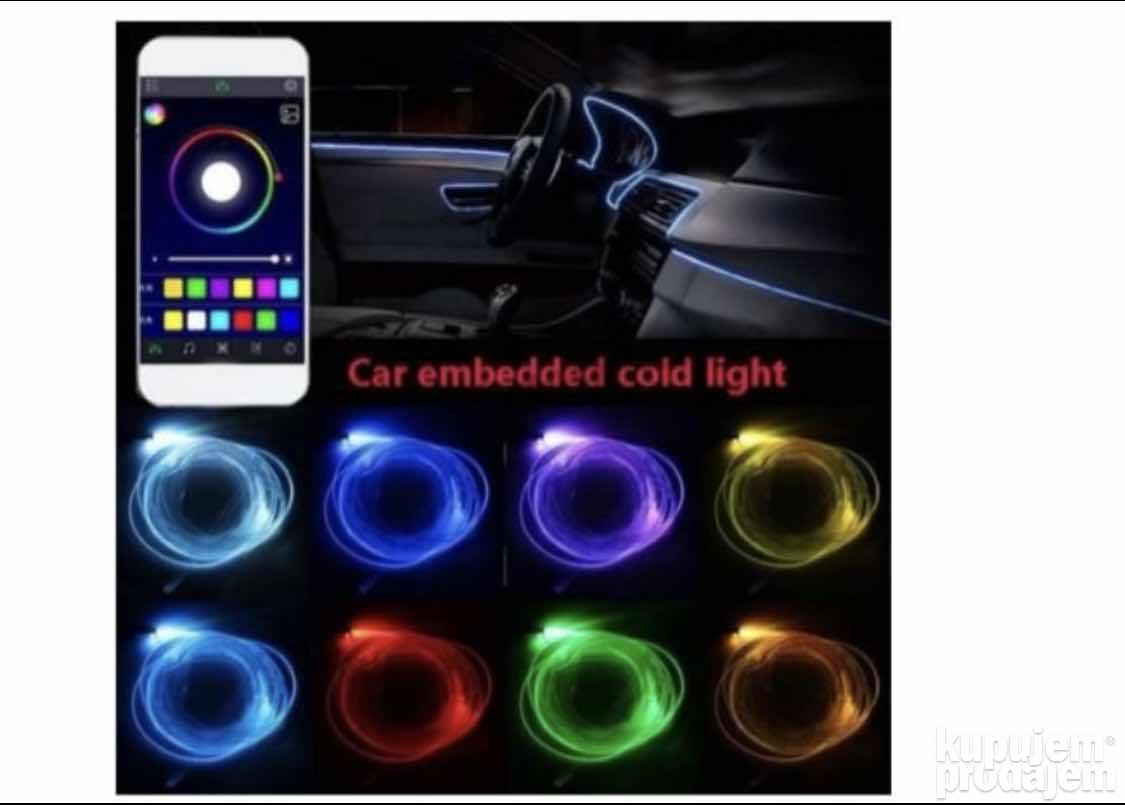 NOVO! ambijentalno svetlo RGB LED – led niti za auto – NOVO