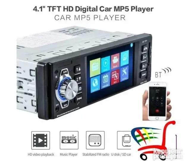NOVO! Auto Radio MP5 MULTIMEDIA, MP5 Radio Player CTC-4013