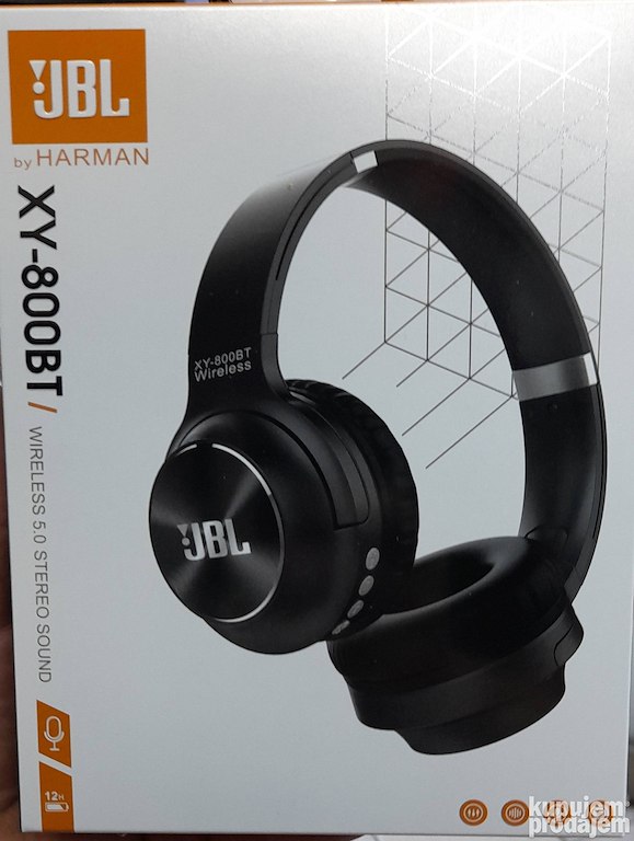 NOVO! Bežične slušalice JBL WH-800-BT crne