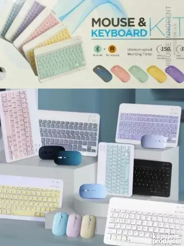 NOVO! Bežični miš i tastatura u raznim bojama