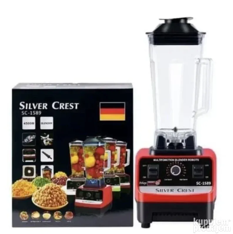 NOVO! Blender silver Blender Silver Crest 4500W Električni secko