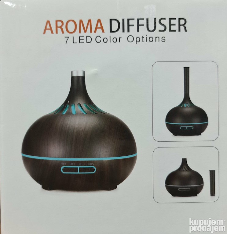 NOVO! Difuzer aroma – ovlaživač vazduha sa 7 led boja