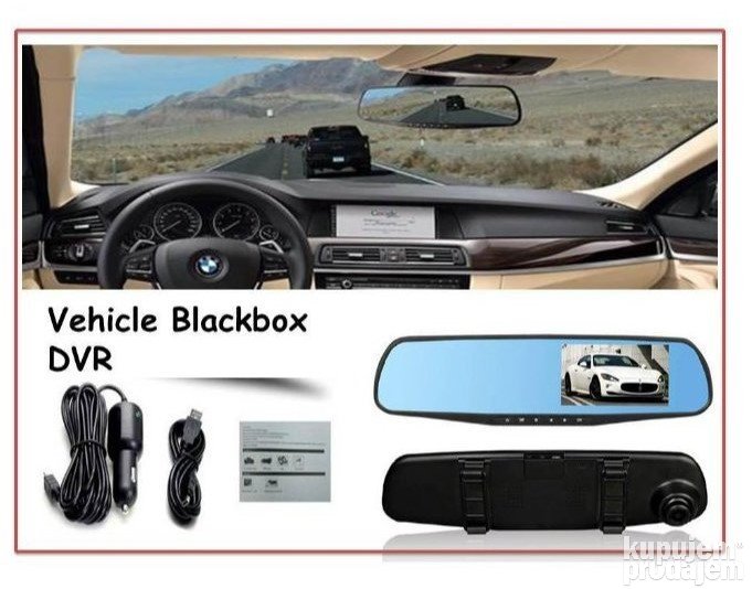 NOVO! DVR RETROVIZOR za auto sa ugrađenom kamerom Vehicle Blackbox