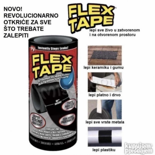 NOVO! Flex Vodootporna Flex Tape Flex Traka 20x150cm