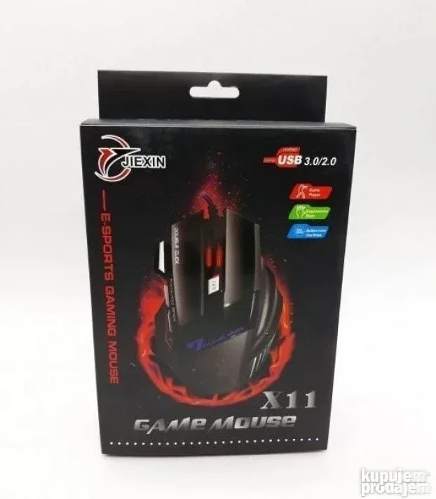 NOVO! Gejmerski mis JIEXIN x11 – Gaming Mouse PRO