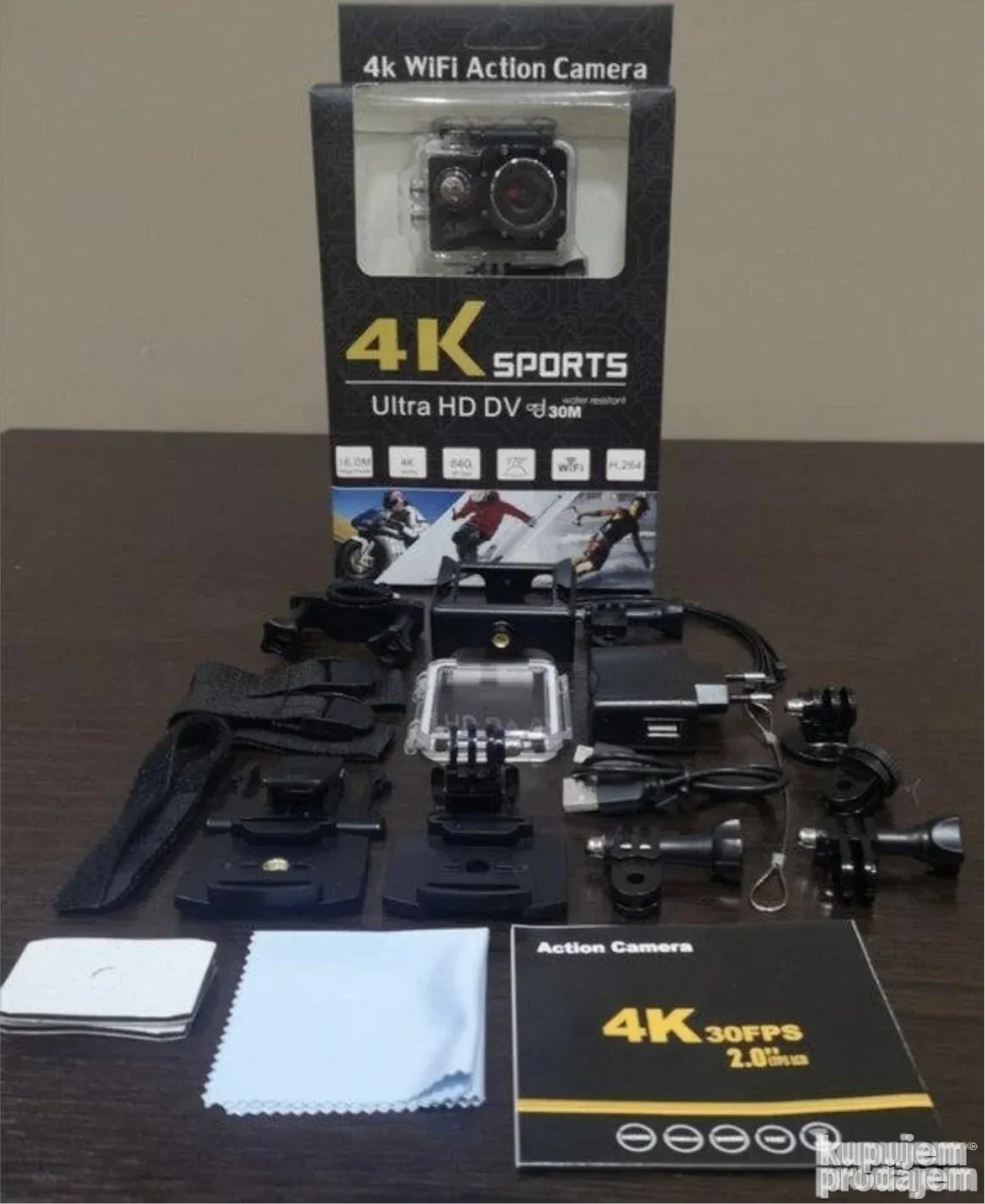 NOVO! Go pro kamera 4K ULTRA HD Akciona kamera WIFI 4k Go pro