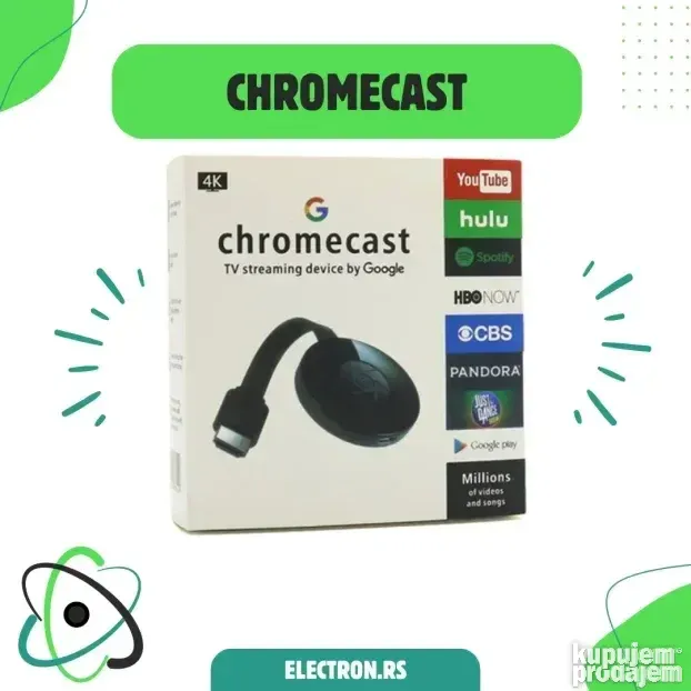 NOVO! Google Chromecast Ultra 4K Uredjaj