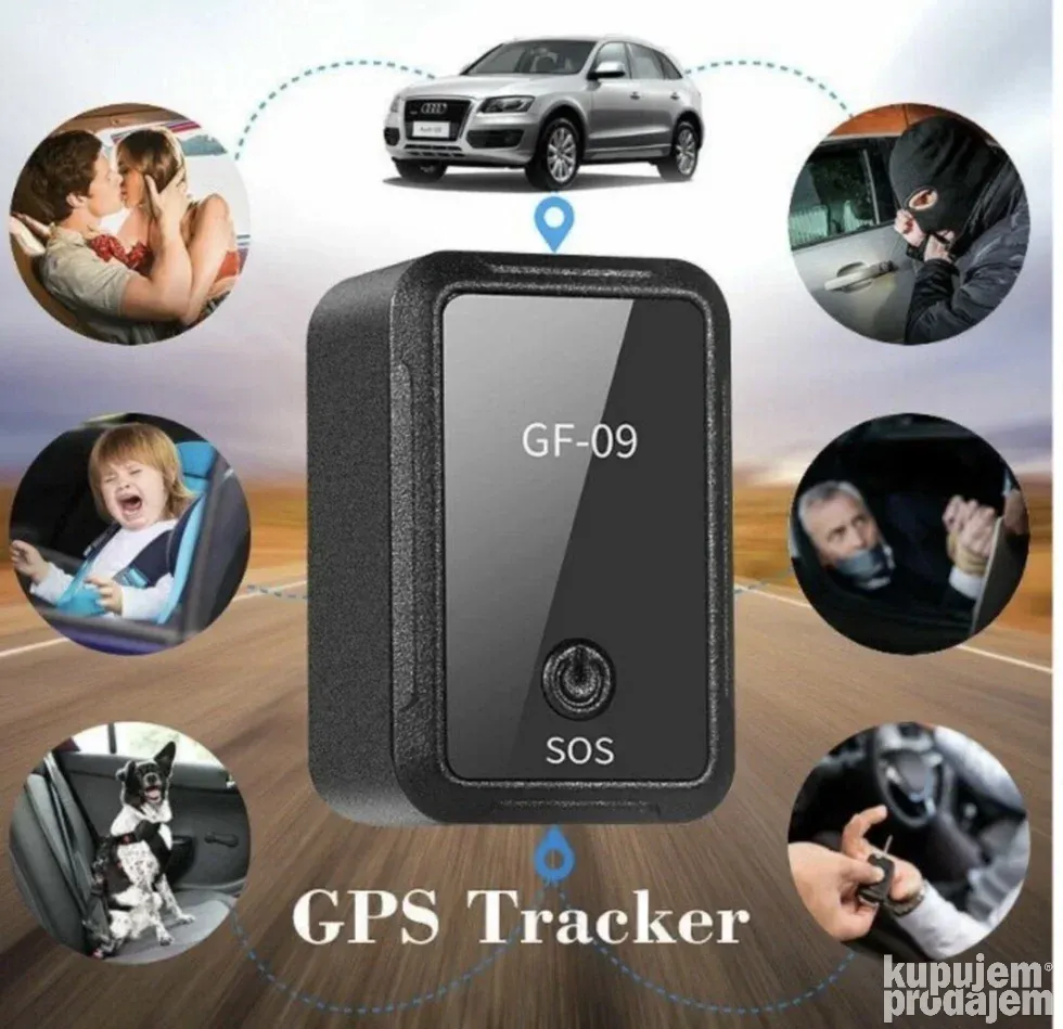 NOVO! GPS tracker GF – 09 -GPS Lokator SIM kartica + prisluskivac