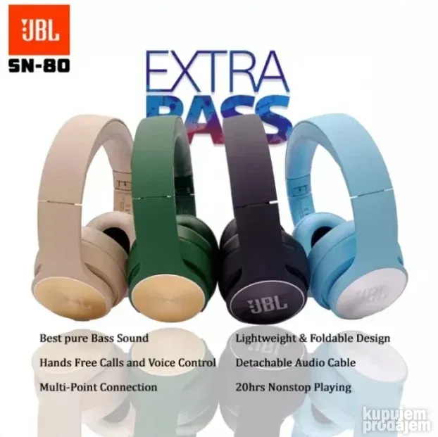 NOVO! JBL SN 80 repl Bluetooth slusalice bezicne blutut slušalice