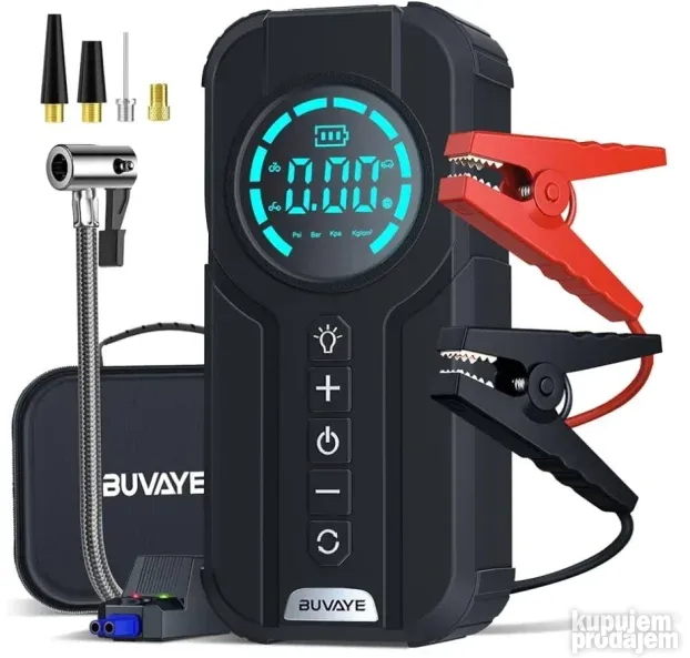 NOVO! Jump starter za auto Sa pumpom za gume Starer za auto