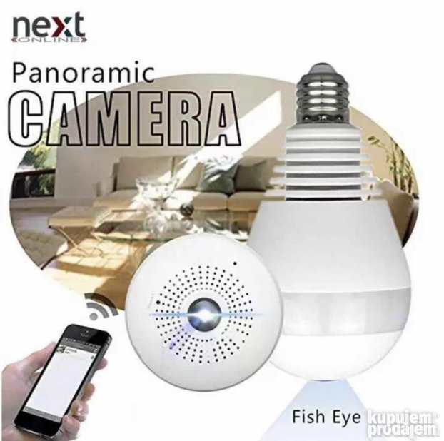 NOVO! Kamera Sijalica Full HD kamera 360