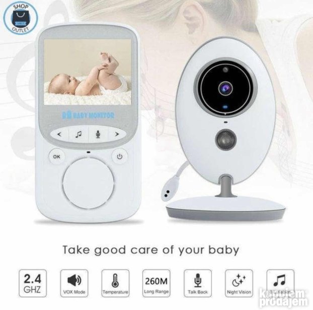 NOVO! Kamera za bebe Monitor za bebe Video nadzor za bebe
