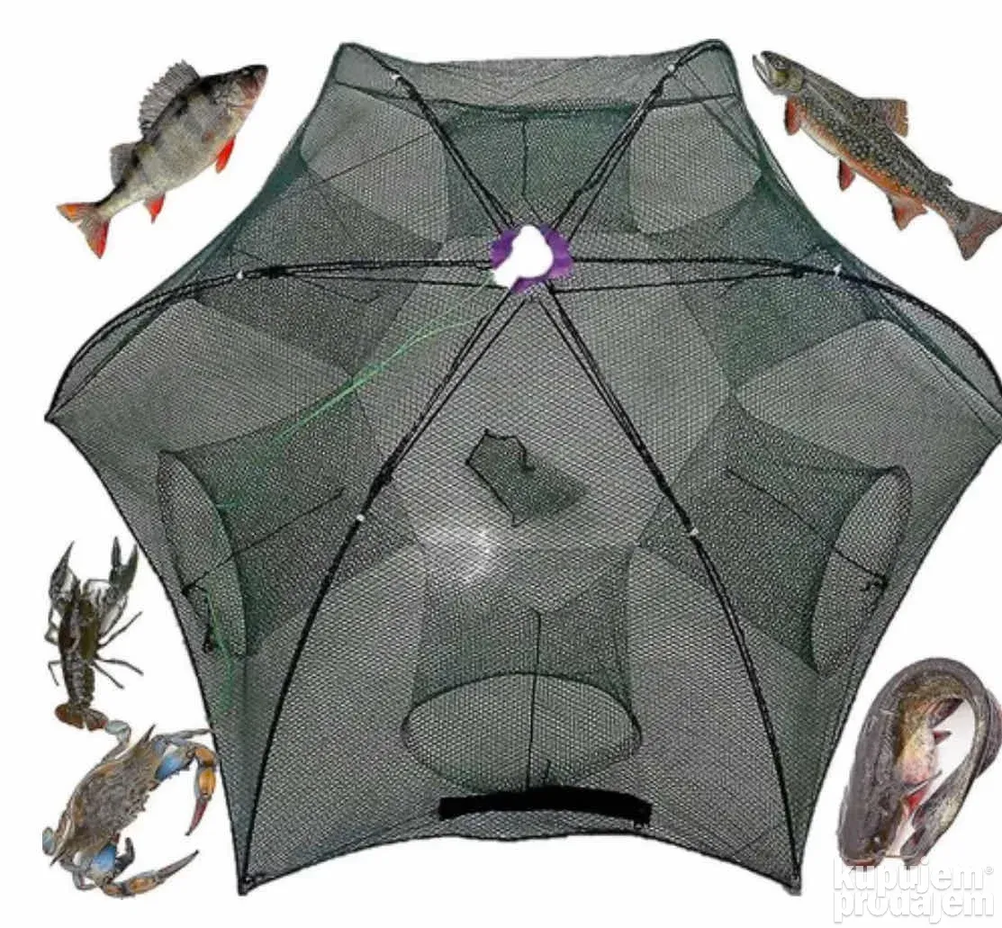 NOVO! Kišobran zamka za ribolov sa 6 rupa