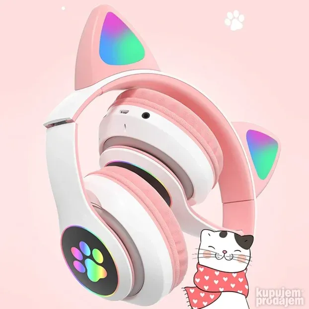 NOVO! MACIJE USI Bežične slušalice CAT EARS Slusalice Bluetooth