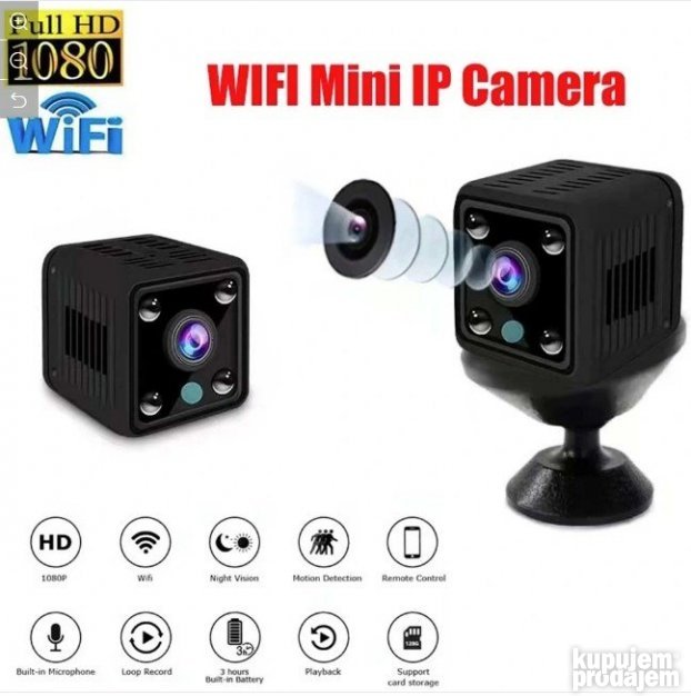 NOVO! Mini WIFI spijunska IP HD kamera X6 / kontrola telefonom