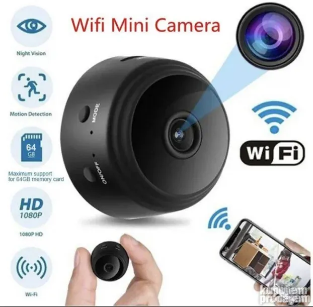 NOVO! Mini Kamera WiFi Kamera Bezicna Kamera Full Hd A9
