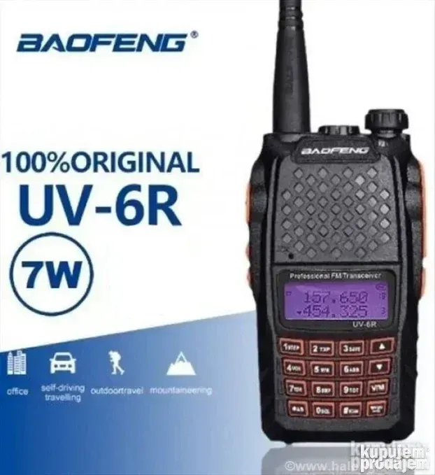 NOVO! Motorola UV-6R Toki voki UV6r Radiostanica UV 6R