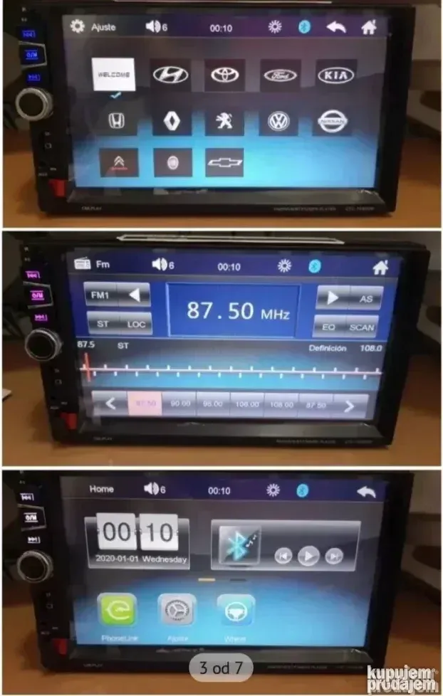 NOVO! Multimedija za auto CTC-7030 Displej 7″