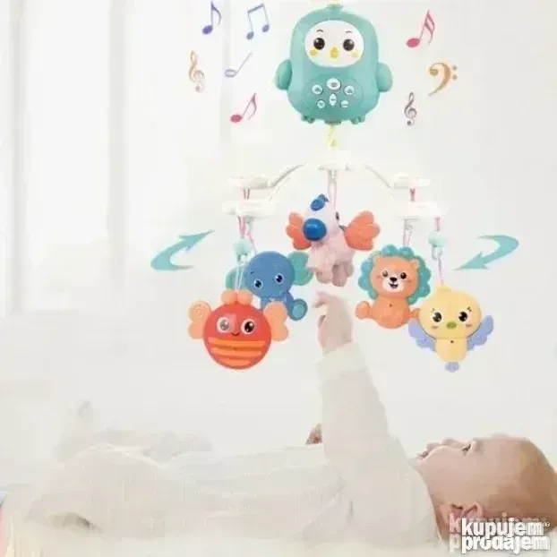 NOVO! Muzicka vrteska za bebe – Happy Bed Bell, deciji krevetac